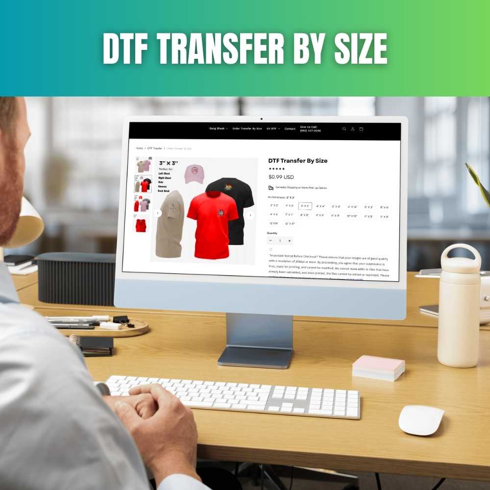 DTF Transfer By Size – Pix DTF